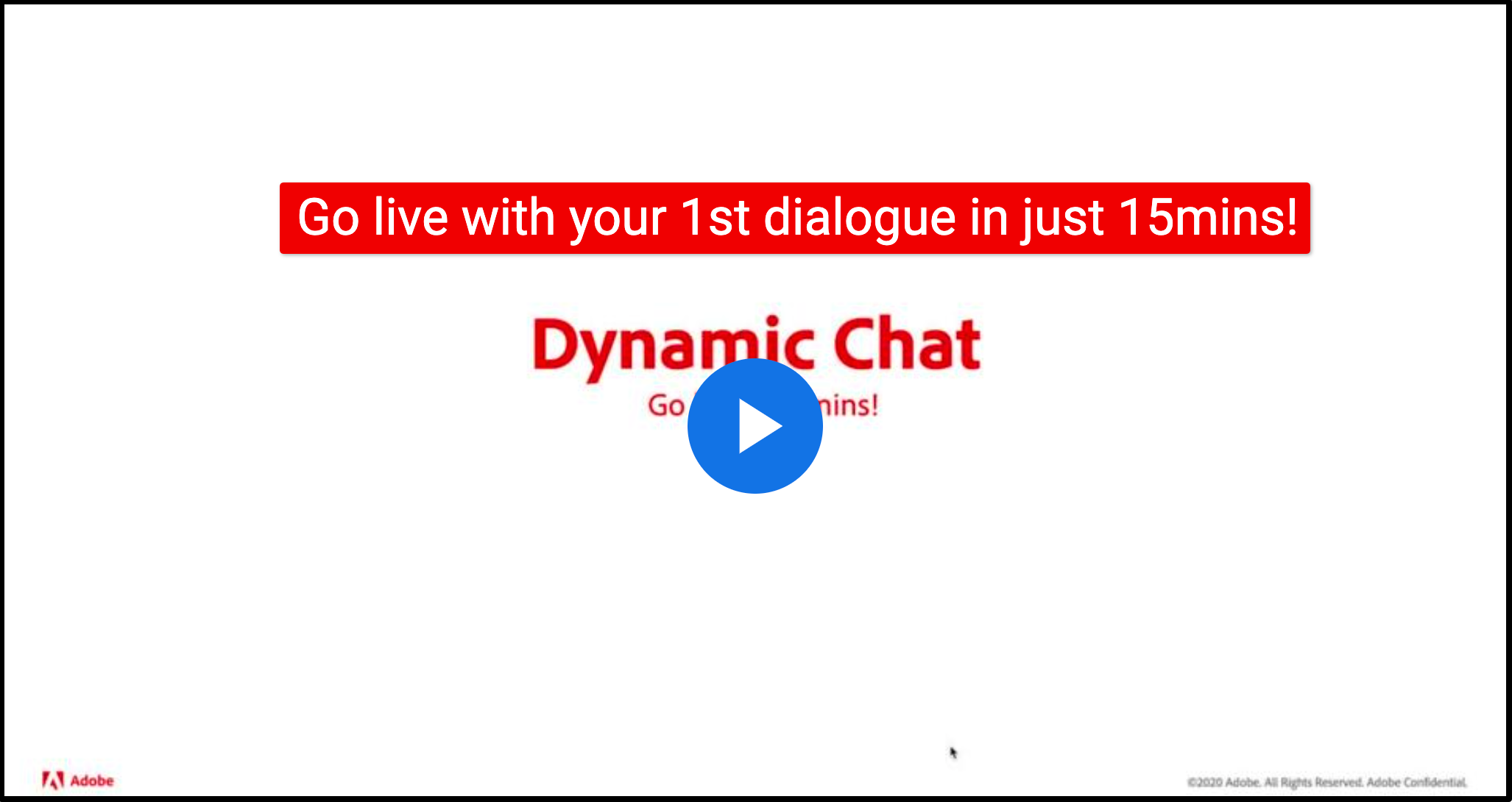 Dynamic Chat! A new chatbot capability of Marketo Engage
