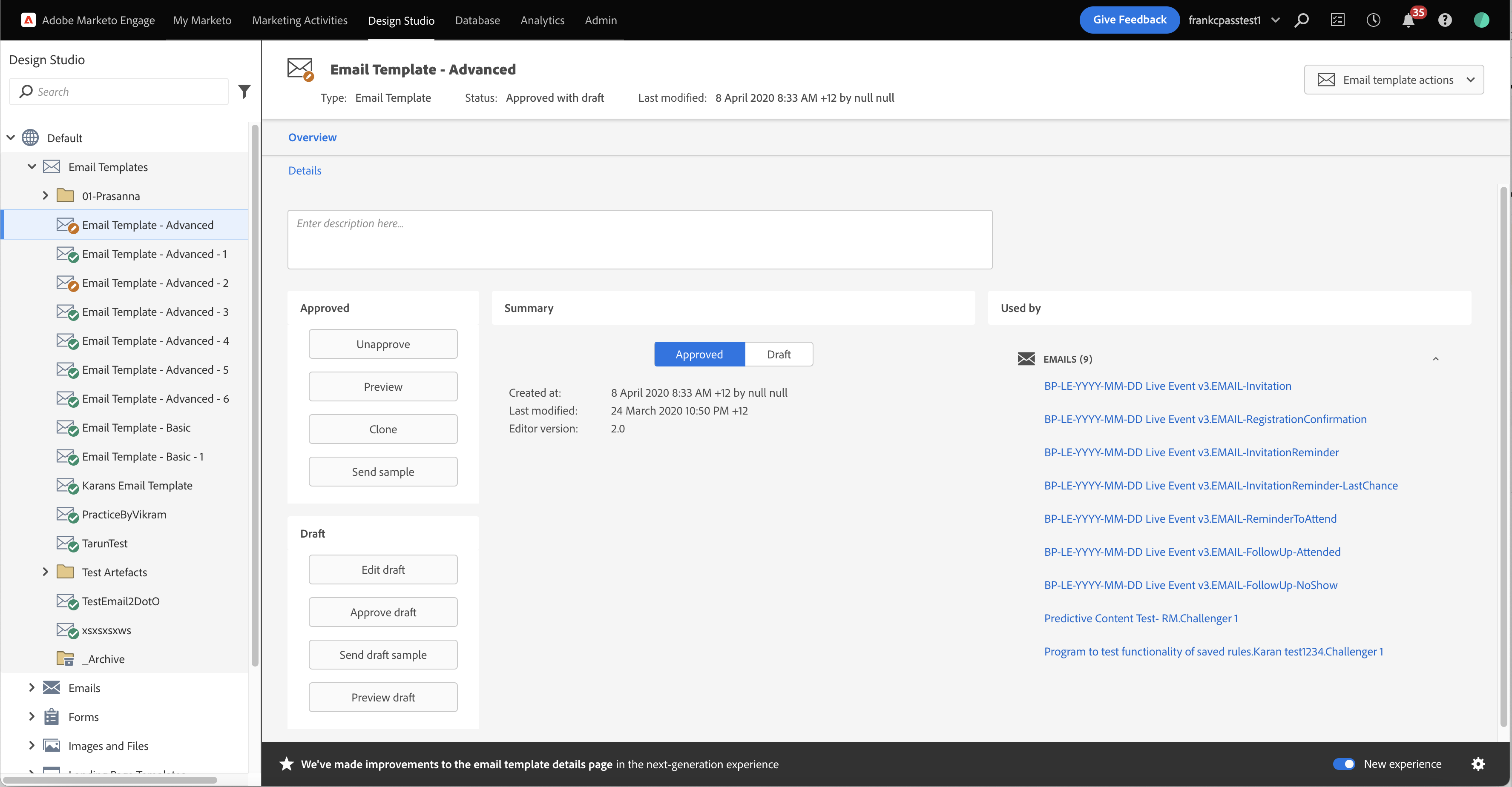 Marketo Engage Next Generation Experience: Email A... - Marketing Nation