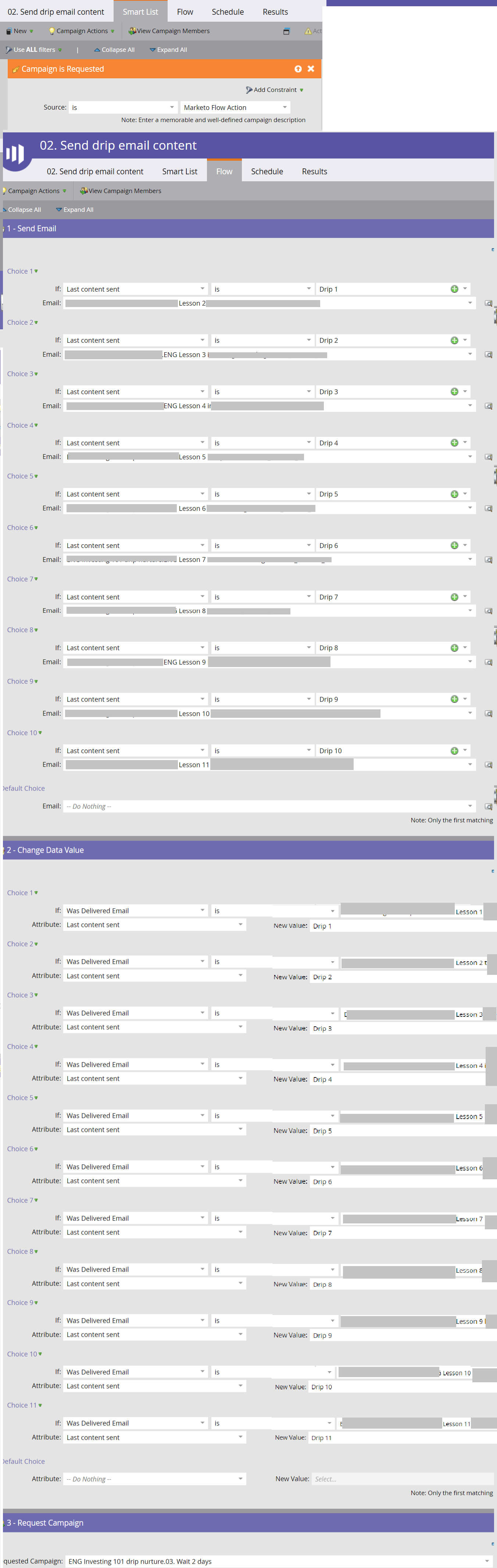 Assistance with Smart campaigns for drip campaign ... - Marketing Nation