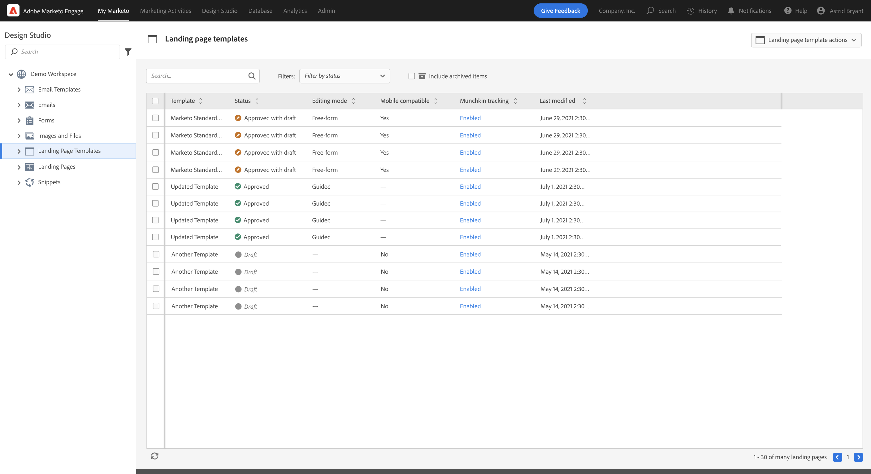 Marketo Engage New Experience: Snippet List View a... - Marketing Nation