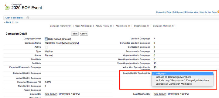 Marketo Measure Custom Campaign Sync