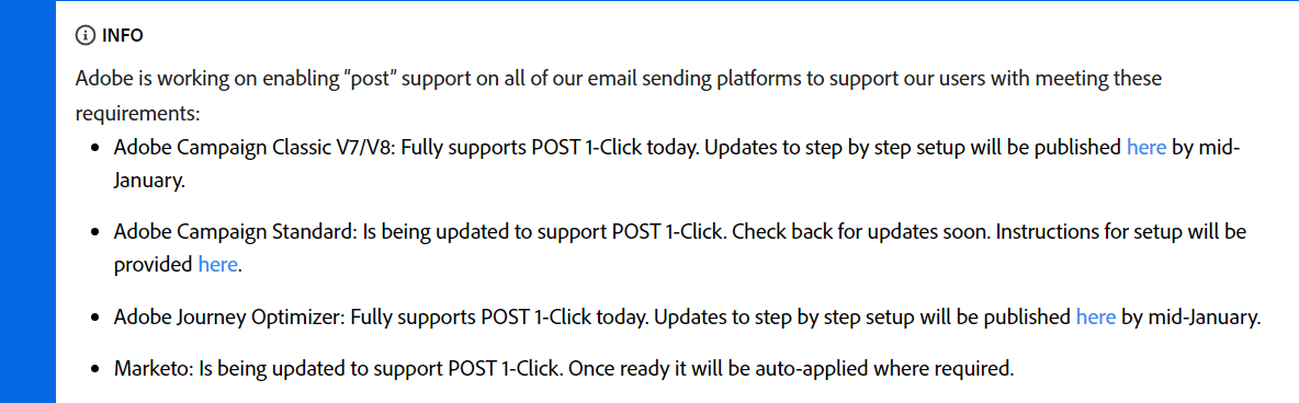 Solved: Google and Yahoo 1-Click (List) Unsubscribe policy ...
