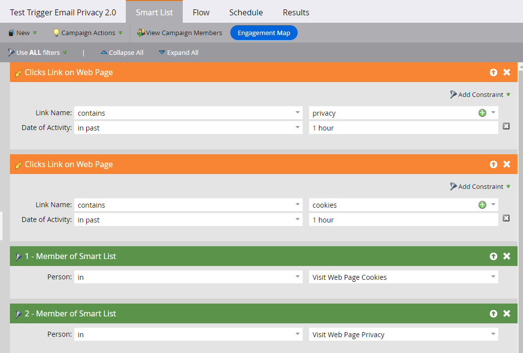 Solved: Trigger Campaign based off Multiple Web Page Visit - Marketing Nation