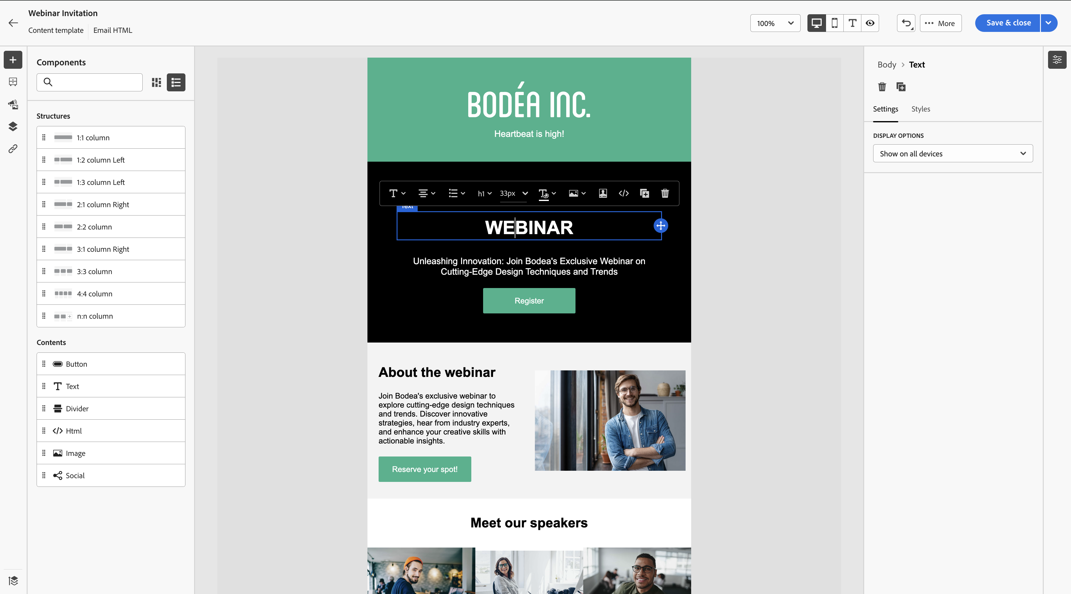 New Email Editor for Marketo Engage